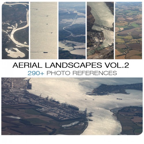 Aerial Landscapes, clouds, references, skies