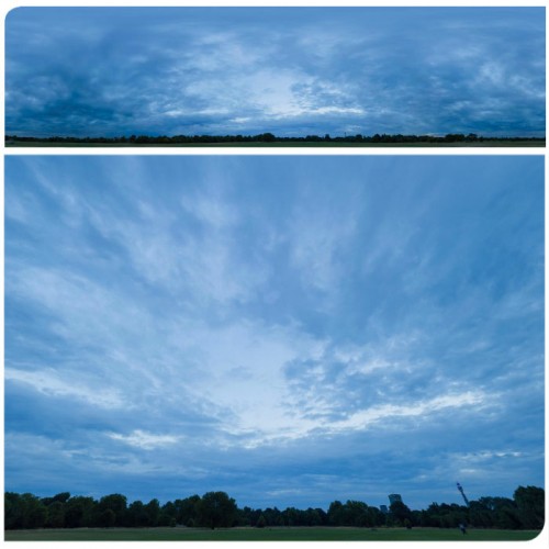 360 HDRI panorama of Blue Night in 30k, 16k and 4k resolution
