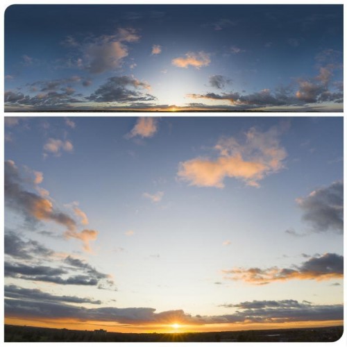 360 HDRI panorama of Golden Sunset in high 30k, 15k or 4k resolution ...
