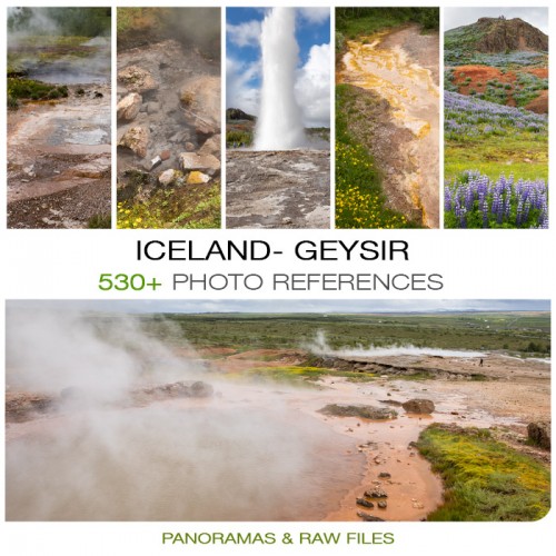 References and panoramas of Iceland - Geysir Landscapes