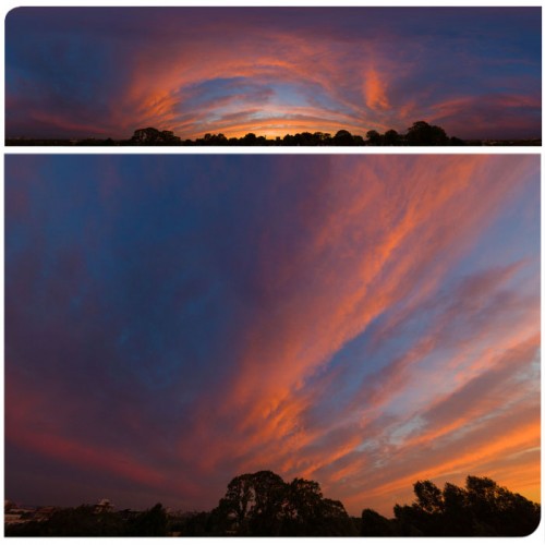 360 HDRI panorama of Golden Sunset in 30k, 15k and 4k resolution